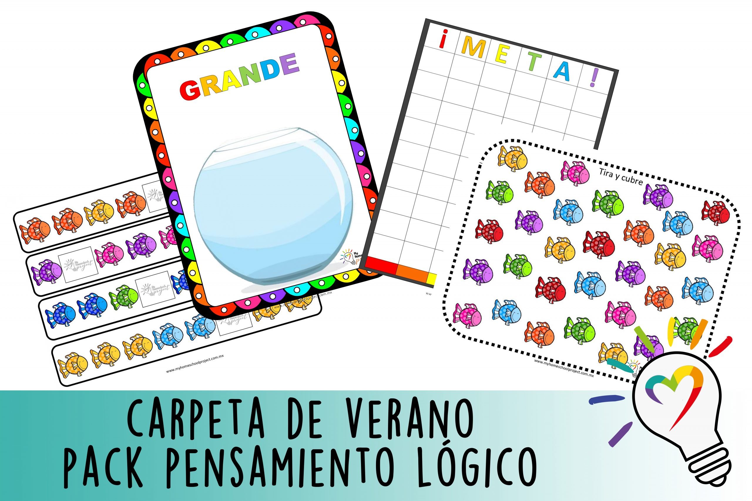 Carpeta de verano-pack pensamiento lógico - My Homeschool Project