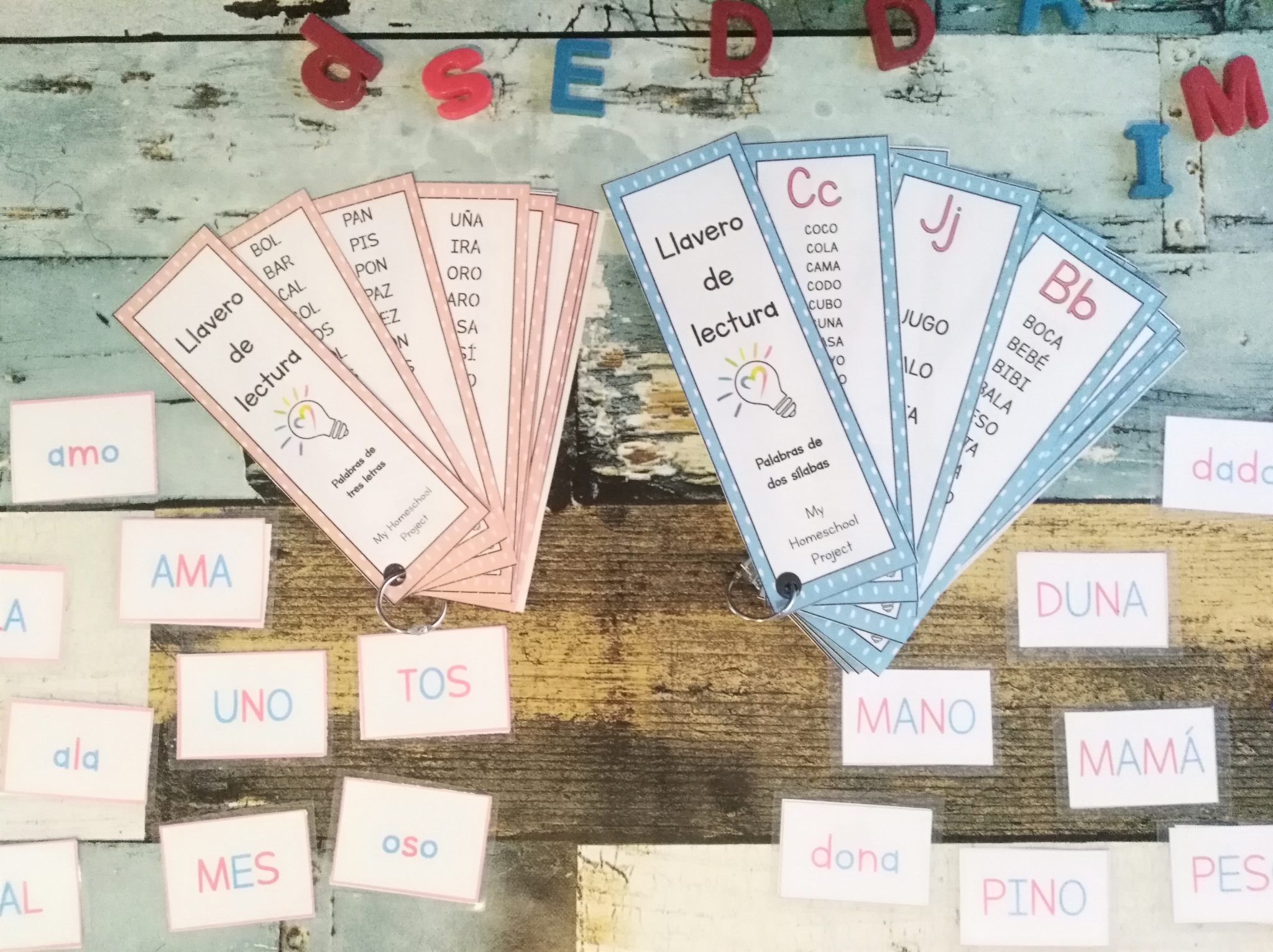 Llaveros de lectura - My Homeschool Project